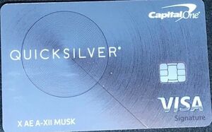 Bank Card: Quicksilver (Capital One, United States of AmericaCol:US-VI-0942