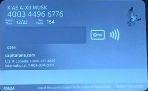 Bank Card: Quicksilver (Capital One, United States of AmericaCol:US-VI-0942