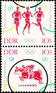 Stamp: Olympic Games, Tokyo (Germany, Democratic Republic (DDR)(Summer ...