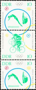 Stamp: Olympic Games, Tokyo (Germany, Democratic Republic (DDR)(Summer ...
