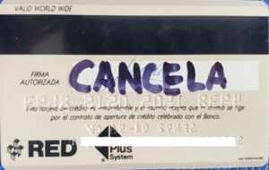 Tarjeta de Banco: Banca Serfin (Banca Serfin, MéxicoCol:MX-VI-0131