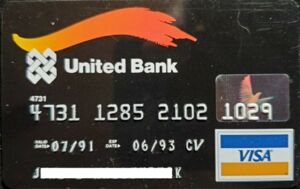 Bank Card: United Bank (United Bank of Denver, United States of ...