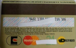 Bank Card: Garanti Bank Mastercard (Garanti Bankası, Türkiye (Turkey ...