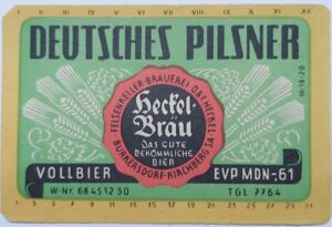 Popis nápoju: Deutsches Pilsner Vollbier (Felsenkeller Brauerei ...