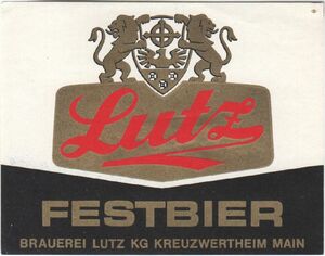 Drink Label: Lutz Festbier (Brauerei Lutz, Germany, Federal RepublicCol ...