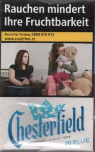 Cigarette Pack: Chesterfield 20 Blue (AustriaCol:AT-CT-0052