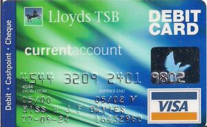 Bank Card: Lloyds TSB - Debit Card (2) (Lloyds TSB, United Kingdom of ...