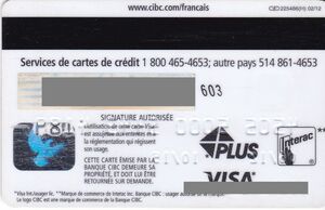Bank Card: Cibc Classique (Cibc, CanadaCol:CA-VI-0074