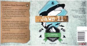 Drink Label: Jaws II White IPA (Rockin' Ludina Brewery, NetherlandsCol ...