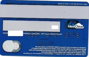 Bank Card: Idea Bank Business (Idea Bank, PolandCol:PL-MC-0152.05