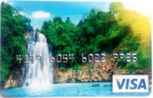 Bank Card: Waterfall.Personal design card (PrivatBank, UkraineCol:UA-VI ...