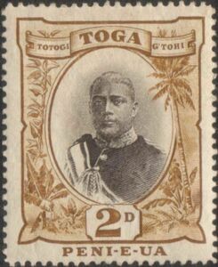 Stamp: King George Tupou II (1874-1918) (Tonga(Definitives 1897: King ...