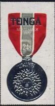 Stamp: Medal of Merit (Tonga(Royal Tongan Medal of Merit) Mi:TO 379,Sn ...