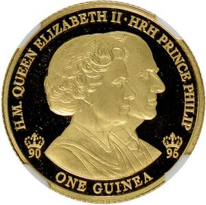 Coin: 1 Guinea (Queen Elizabeth II 90th & Prince Philip’s 95th Birthday ...