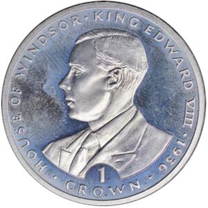 Coin: 1 Crown (House of Windsor, King Edward VIII, 1936) (Gibraltar ...