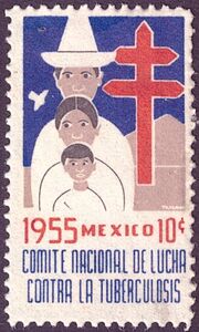 Stamp: Comite Nacional De Lucha Contra la Tuberculosis (Mexico ...