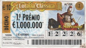 Lottery Ticket: Lotaria Clásica - S. Martinho (Draw 44) (Lotería ...