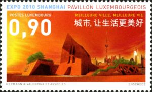 Stamp: World Expo 2010, Shanghai, China (Luxembourg Pavillon ...