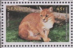 Stamp: African Golden Cat (Profelis aurata) (Senegal(World Nature ...