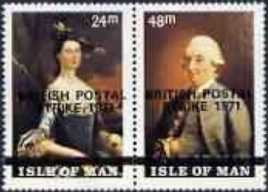 Stamp: Overprint: "British Postal Strike 1971" (Isle of Man, Calf of ...