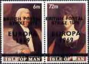 Stamp: Overprint: "British Postal Strike 1971" (Isle of Man, Calf of ...