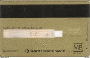 Bank Card: Bes 360° DUO (Banco Espirito Santo, PortugalCol:PT-VE-0127