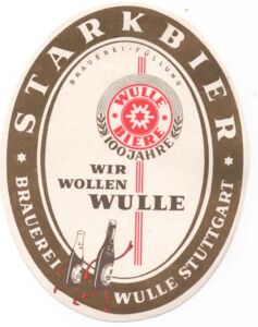 Drink Label: Wulle Starkbier (Brauerei Wulle, Germany, Federal ...