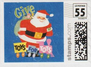 Stamp: Give Toys for Tots (United States of America: Personalized ...