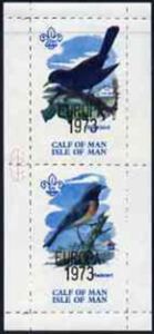 Stamp: Birds - overprint "Europa 1973" (Isle of Man, Calf of Man ...