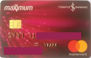 Bank Card: maXimum (Türkiye İş Bankası, Türkiye (Turkey)Col:TR-MC-0500