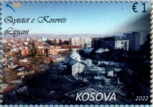 Stamp: View of Lipjan (Kosovo(Cities of Kosovo : Lipjan (2022)) Mi:KO ...