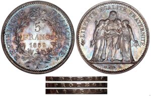 コイン: 5 Francs (Hercules. A - Paris) (フランス(1870~1940 - Third Republic ...