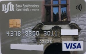 Bank Card: BSR Visa (Bank Spółdzielczy Rzemiosła w Krakowie, PolandCol ...
