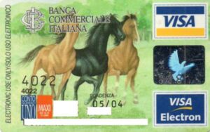 Bank Card: Horses (Banca Commerciale Italiana, ItalyCol:IT-VE-0068