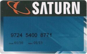 Bank Card: Saturn (Banco Cetelem, SpainCol:ES-GM-0414