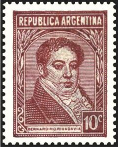Stamp: Bernardino Rivadavia (1780-1845), Politician (Argentina(Famous ...