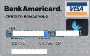 Bank Card: Bank Americard (Credito Romagnolo, ItalyCol:IT-VI-0115