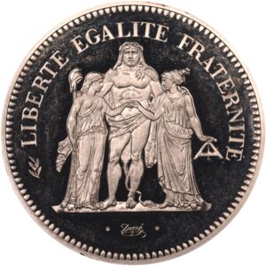 Coin: 50 Francs (Hercule - Piefort - Platinum) (France(1960~2001 ...