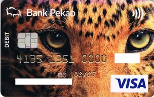 Bank Card: Leopard (Bank Polska Kasa Opieki SA/Bank Pekao SA, PolandCol ...
