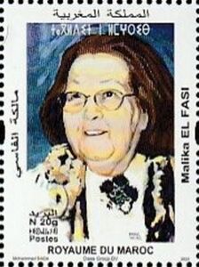Stamp: Malika al-Fasi, Independence Activist (Morocco(Prominent ...