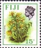 Stamp: Dendrobium tokai (Fiji(Birds and Flowers Definitives 1971 - 1972 ...