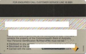 Bank Card: Commonwealth Bank (Commonwealth Bank, AustraliaCol:AU-GM-0013