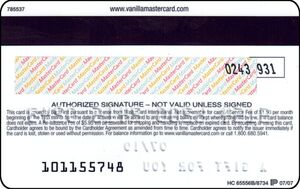 Gift Card: Thank you (MasterCard, United States of America(Vanilla) Col ...