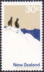 Stamp: Mt Cook National Park (New Zealand(Definitives (1970-76)) Mi:NZ ...