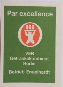 Drink Label: Par Excellence (VEB Getränkekombinat Berlin, Germany ...