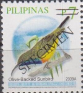 Stamp: Olive-backed Sunbird (Cinnyris jugularis) (Philippines(Birds ...