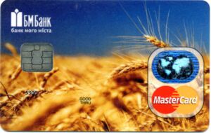 Bank Card: BMBank Maestro Matercard (BMbank, UkraineCol:UA-MC-0590