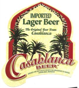 Drink Label: Casablanca Imported Lager (Société des Brasseries du Maroc ...