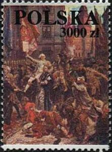 Stamp: "The Constitution of May 3, 1791" by Jan Matejko (Poland(Polish ...