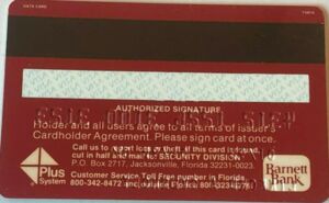 Bank Card: FSU (Barnett Bank, United States of AmericaCol:US-VI-1011